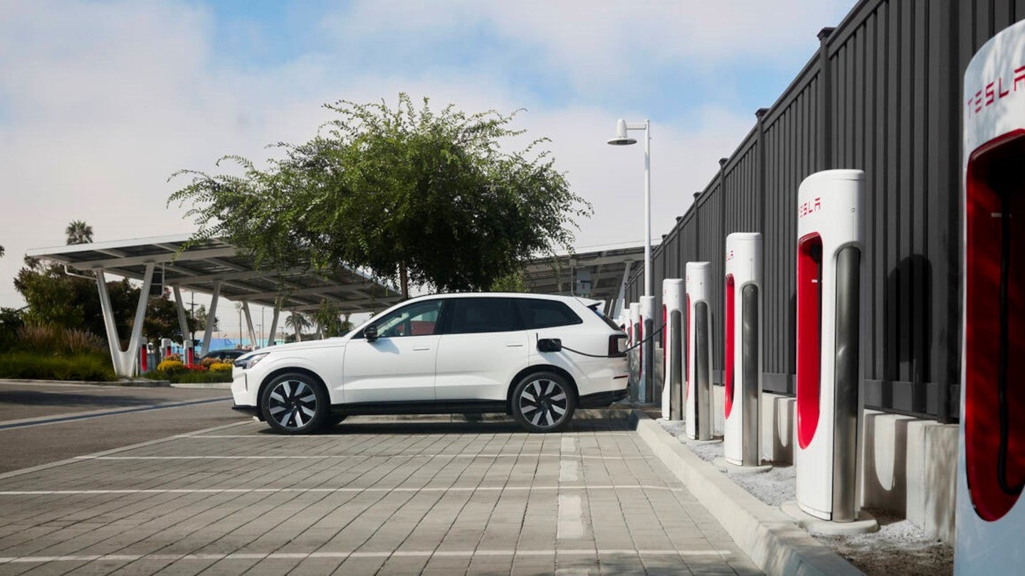 Volvo Tesla Supercharger access